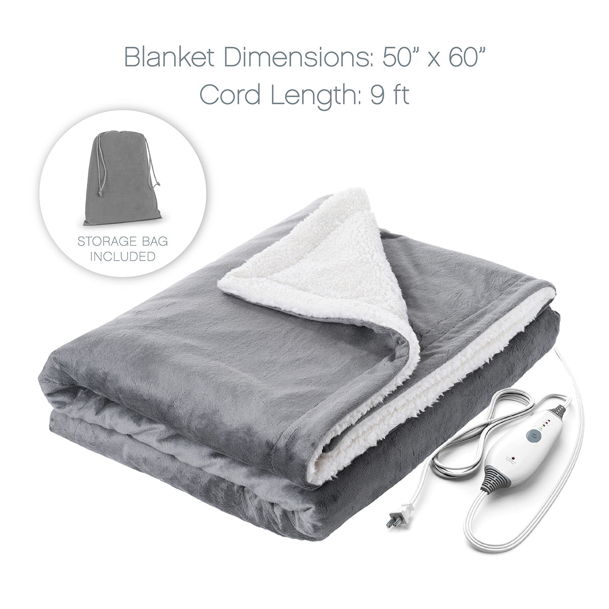 Sharper Image Heated Blanket