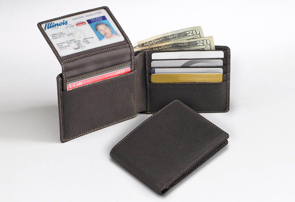 Men's Deerskin Bifold Wallet – Sharper Image