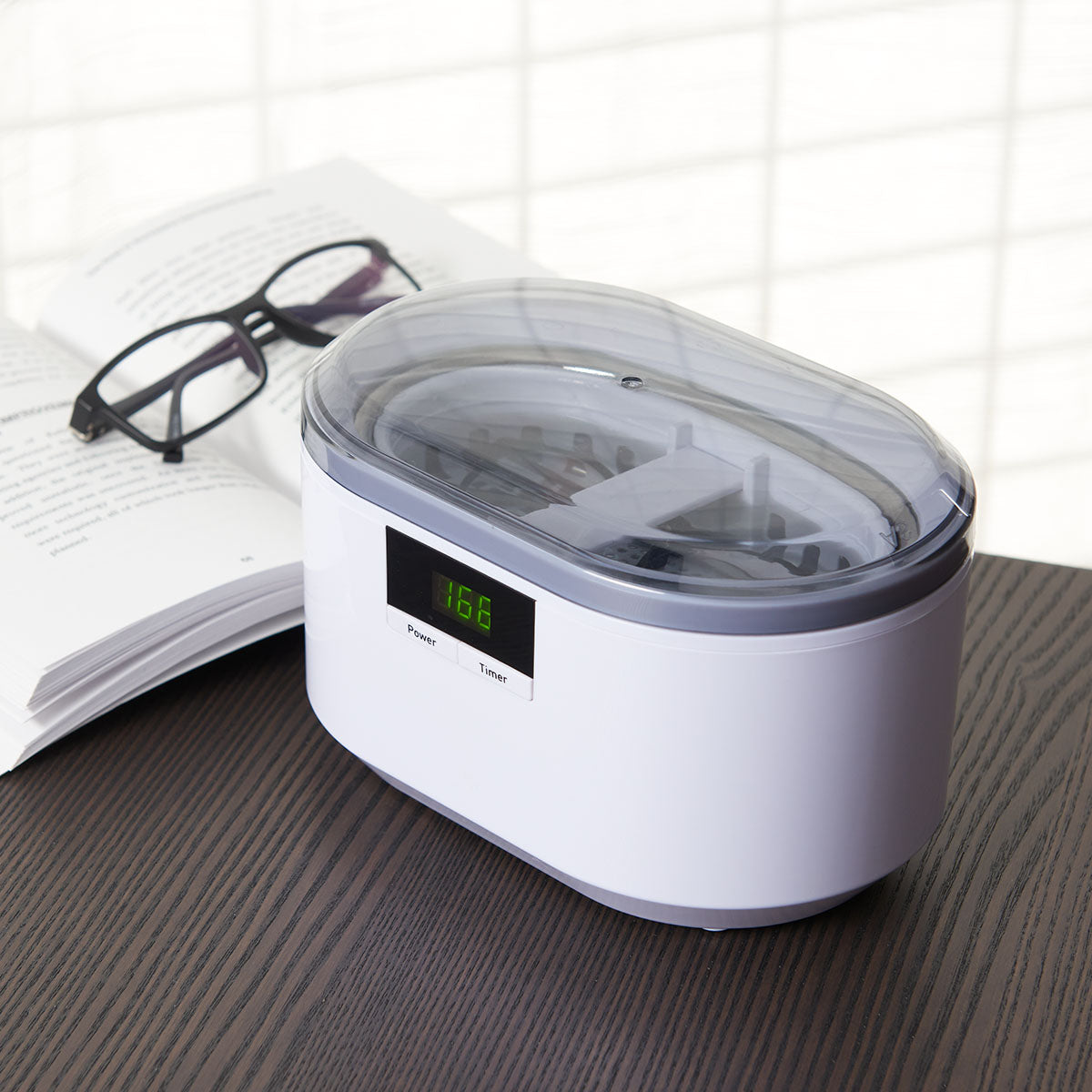 Ultrasonic Eyeglass Cleaner | Glass Cleaning | Sharper Image
