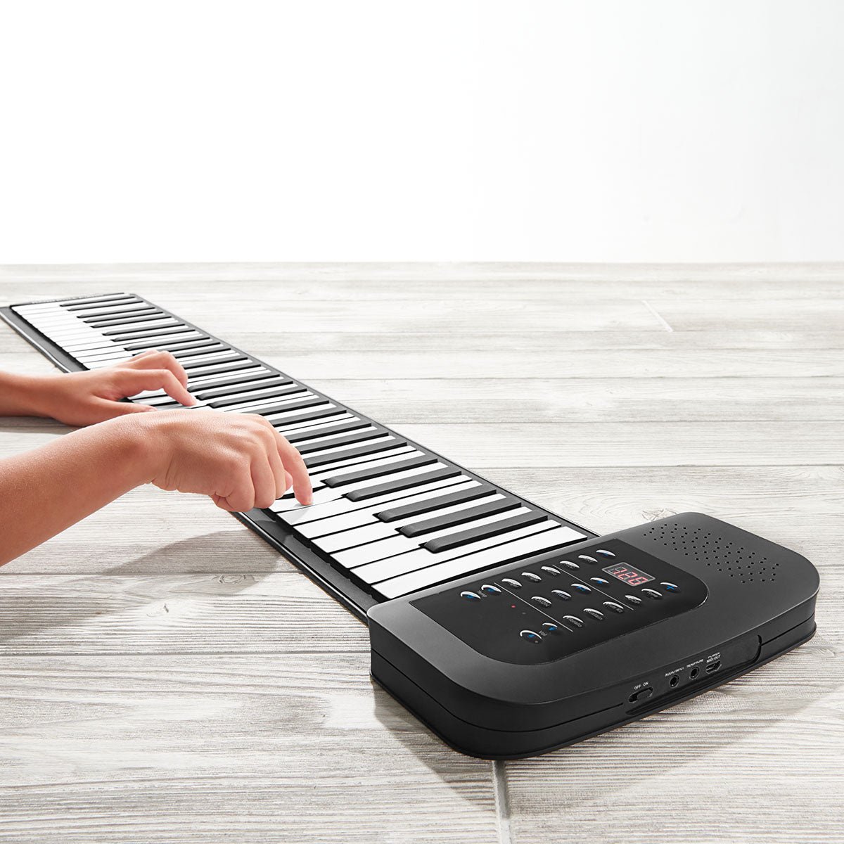 Flexible Roll Up Piano | 61-Key Portable Keyboard | Sharper Image