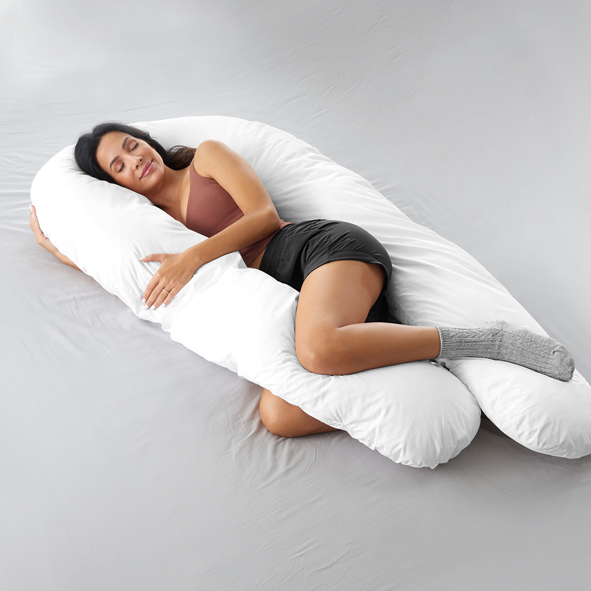 Body Pillow by Sharper Image | Full Support Horseshoe Pillow