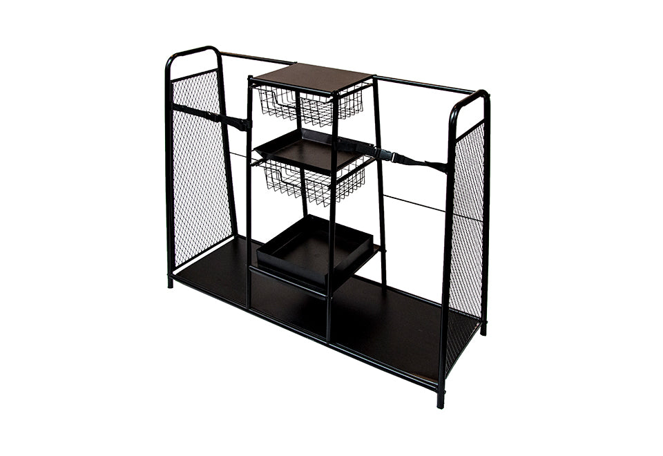 Golf Club Organizer | Dual Bag Metal Storage Rack | Sharper Image