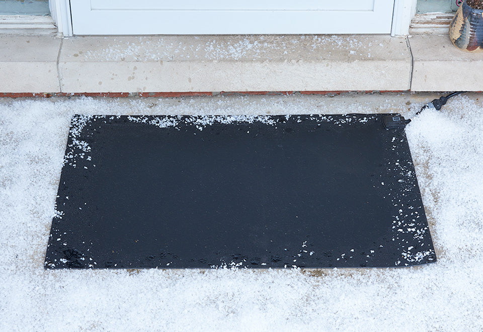 Heated Snow Melting Door Mat – Sharper Image