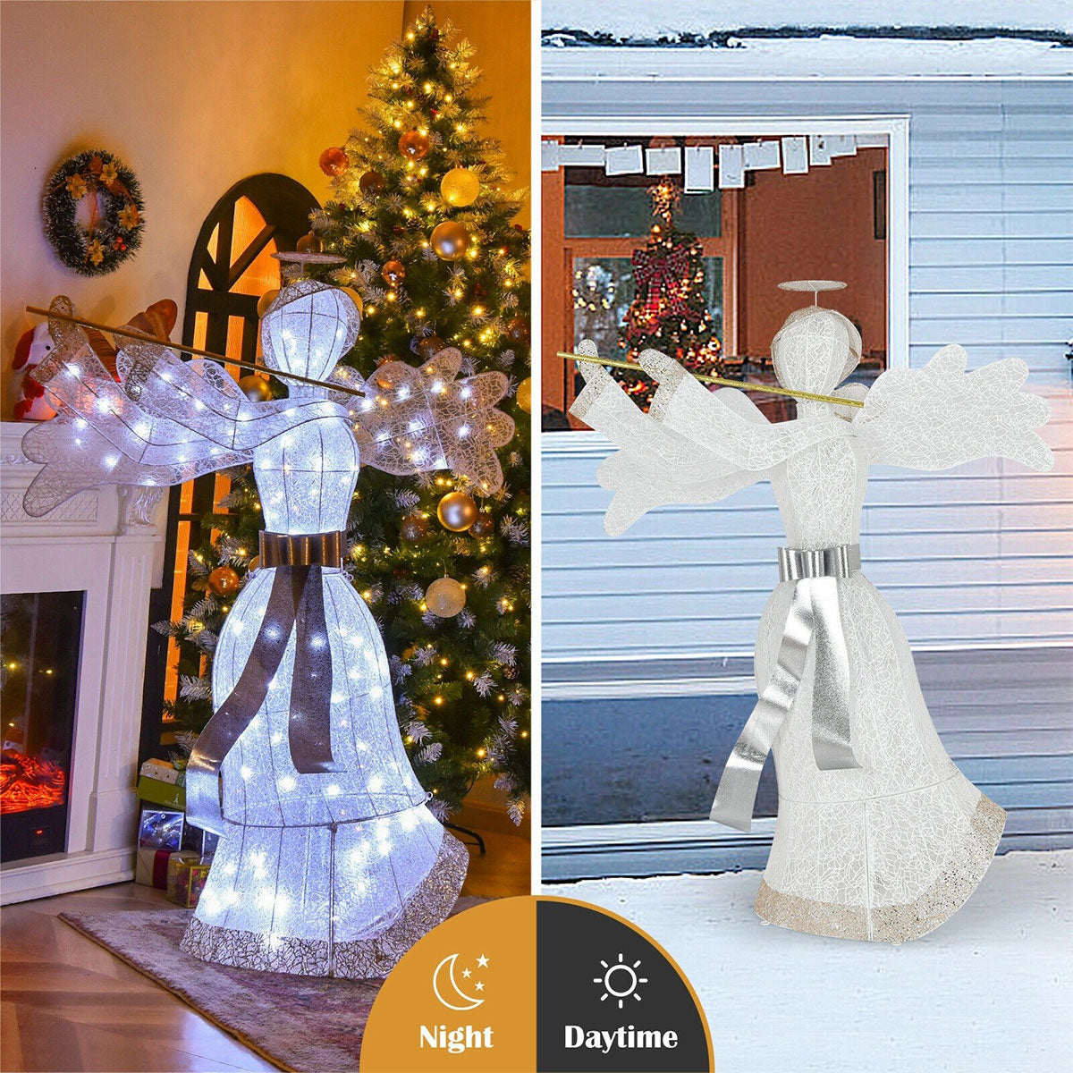 5-Ft. Prelit Lawn Angel – Sharper Image