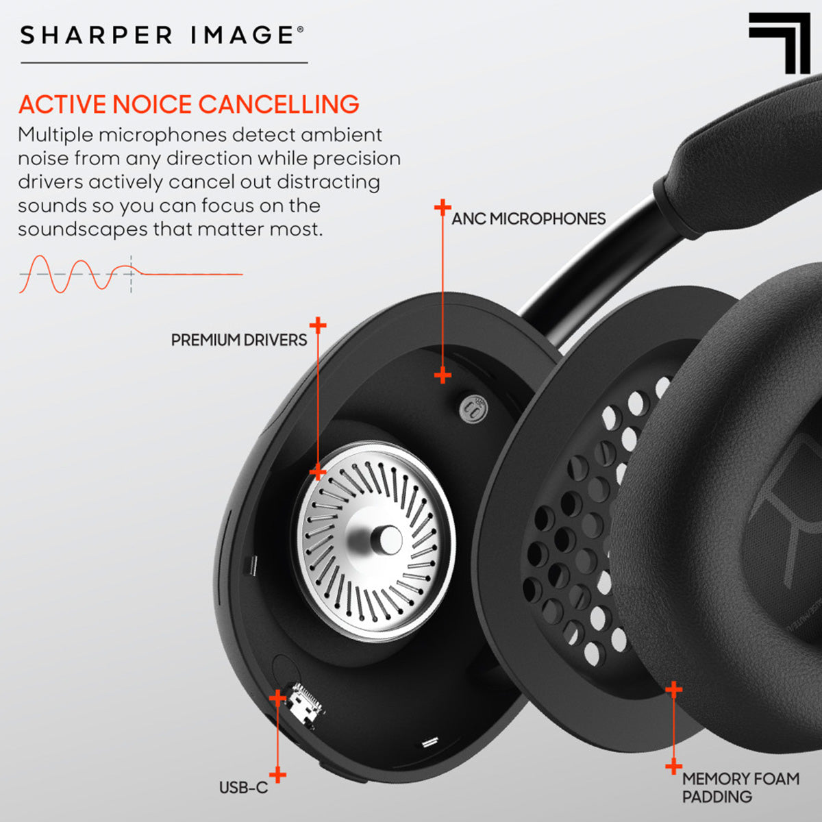 SoundHaven® Sport Wireless Headphones by Sharper Image