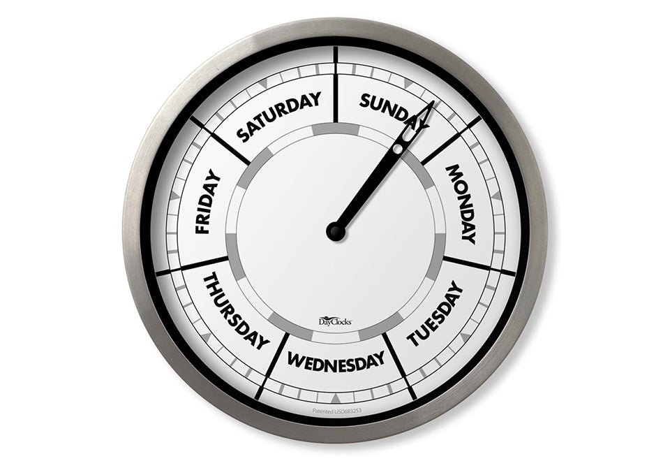 Day of The Week Clock – Sharper Image