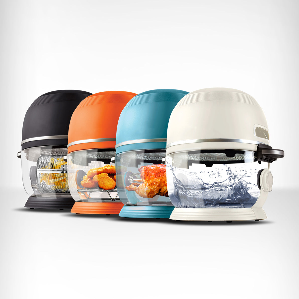 Self-Cleaning Glass Bowl Air Fryer – Sharper Image