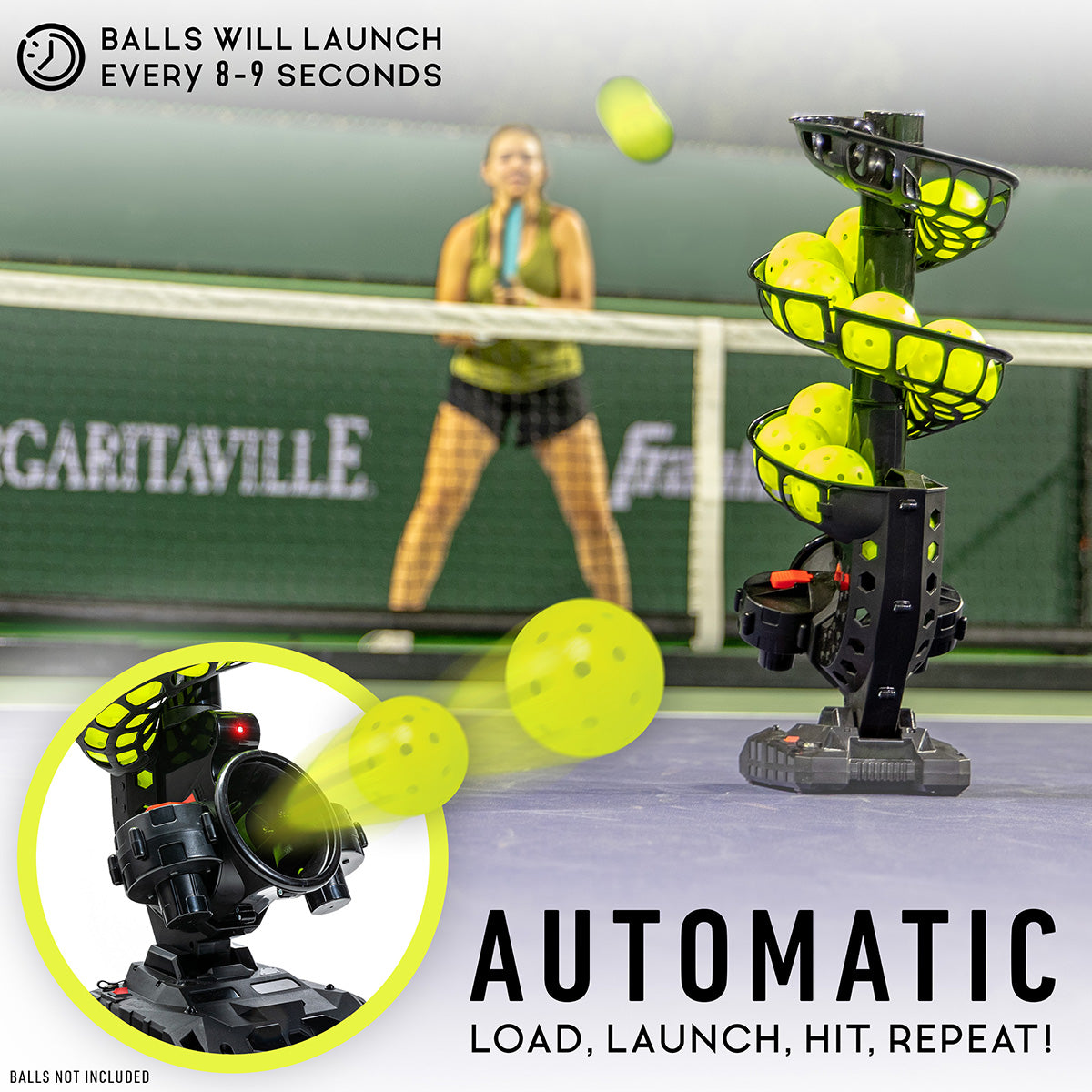 Automatic Pickleball Launcher – Sharper Image