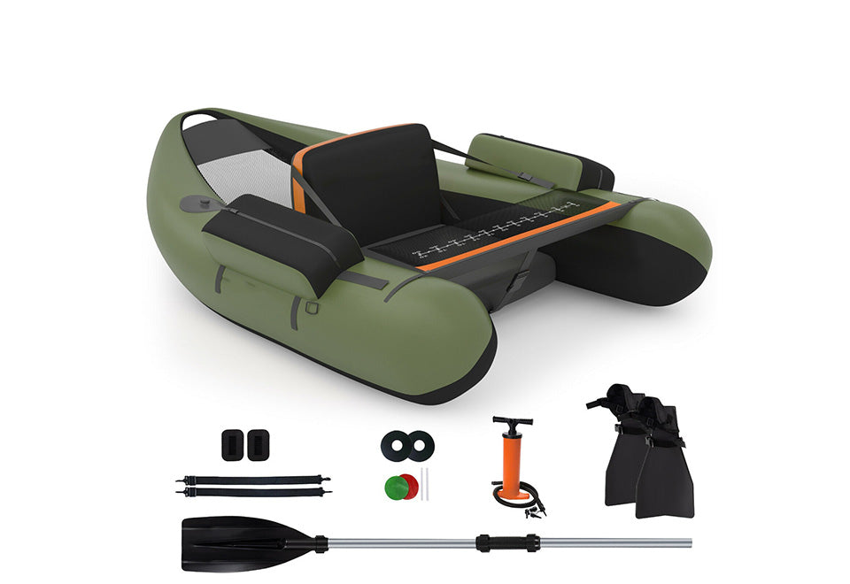 Inflatable Fishing Float Tube | Portable Fishing Chair | Sharper Image
