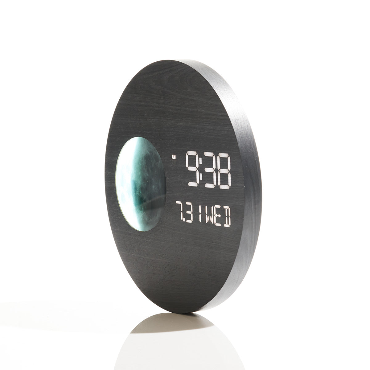 LED Moon Phase Simulation Clock – Sharper Image