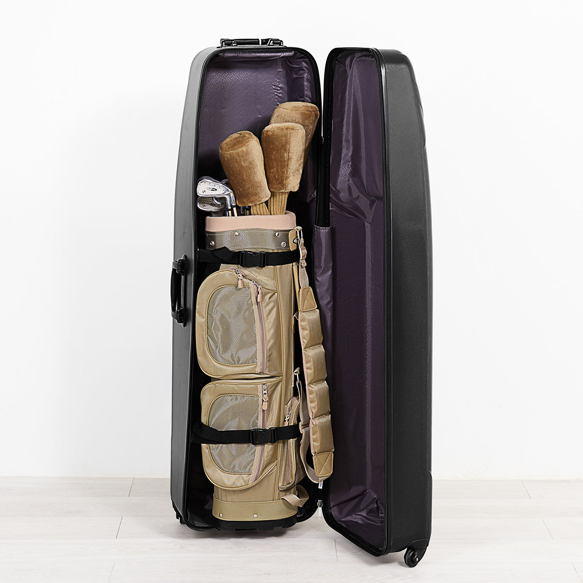 Hard-Sided Golf Travel Case with Wheels | Golf Bag | Sharper Image
