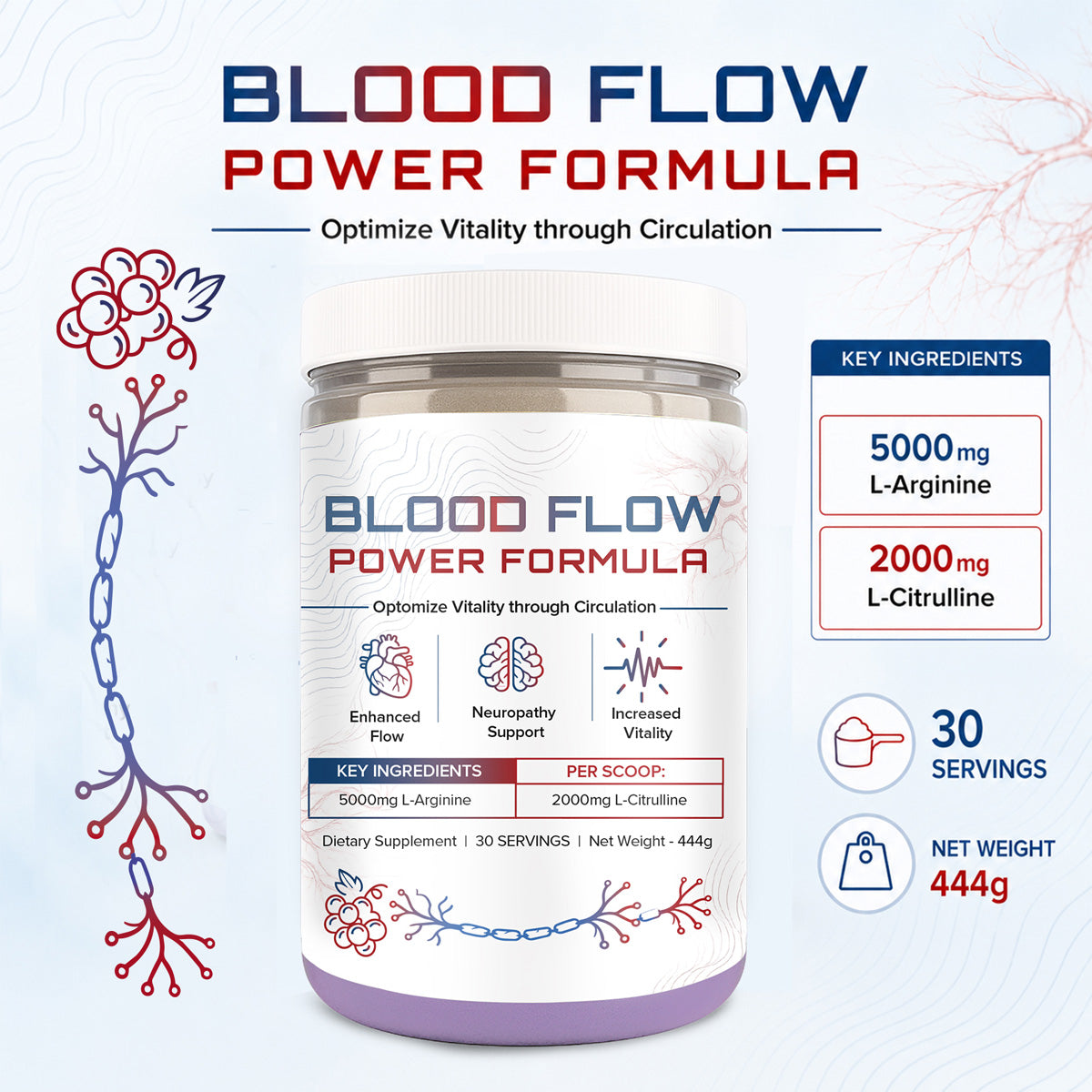 Blood Flow Power Formula Drink Powder – Sharper Image