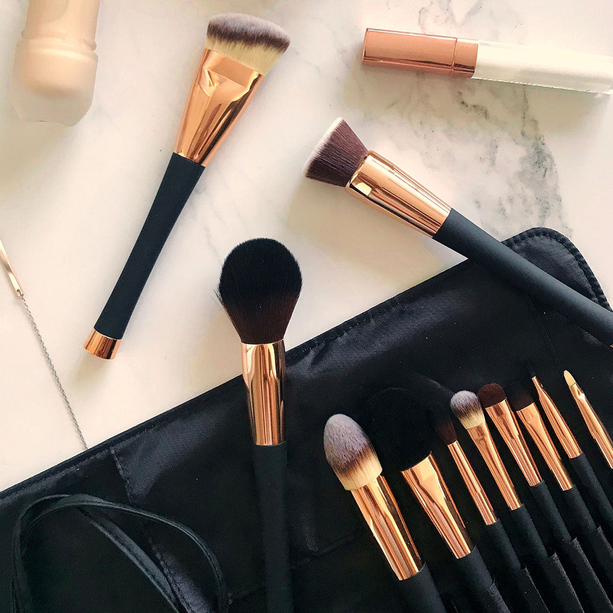 Professional 12-Piece Makeup Brush Set – Sharper Image
