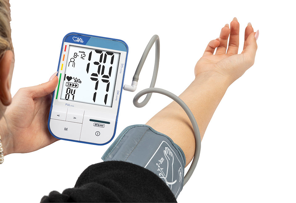Atrial Fibrillation and Blood Pressure Monitor – Sharper Image