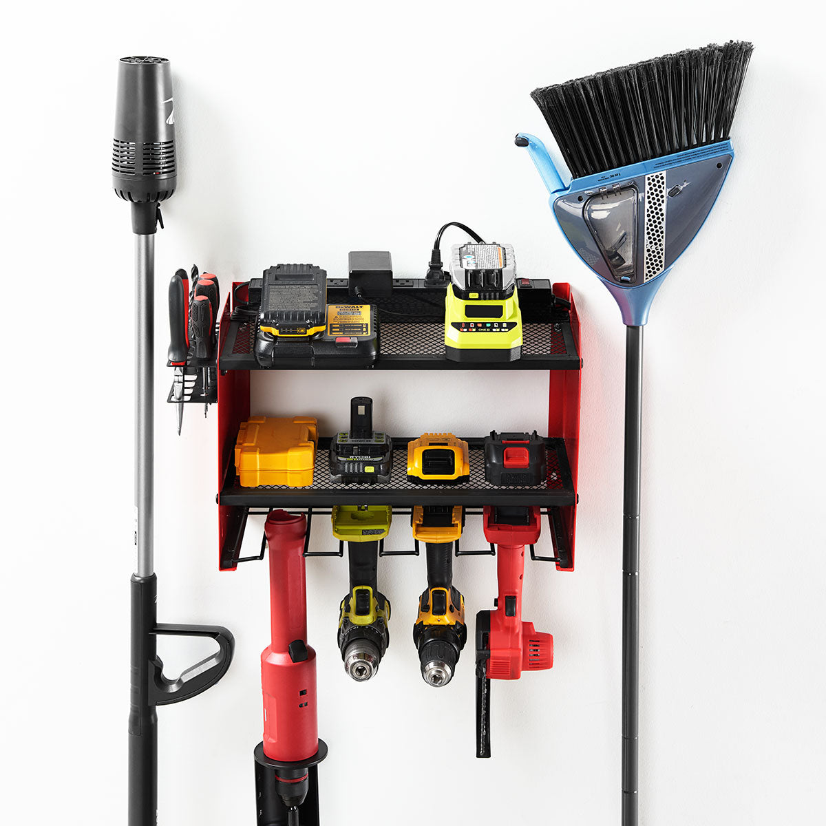 Power Tool Charging Station | 4-Slot Wall Mount | Sharper Image