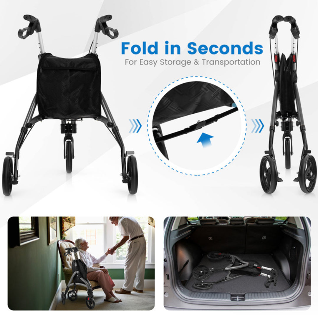 Foldable Rollator Walker – Sharper Image