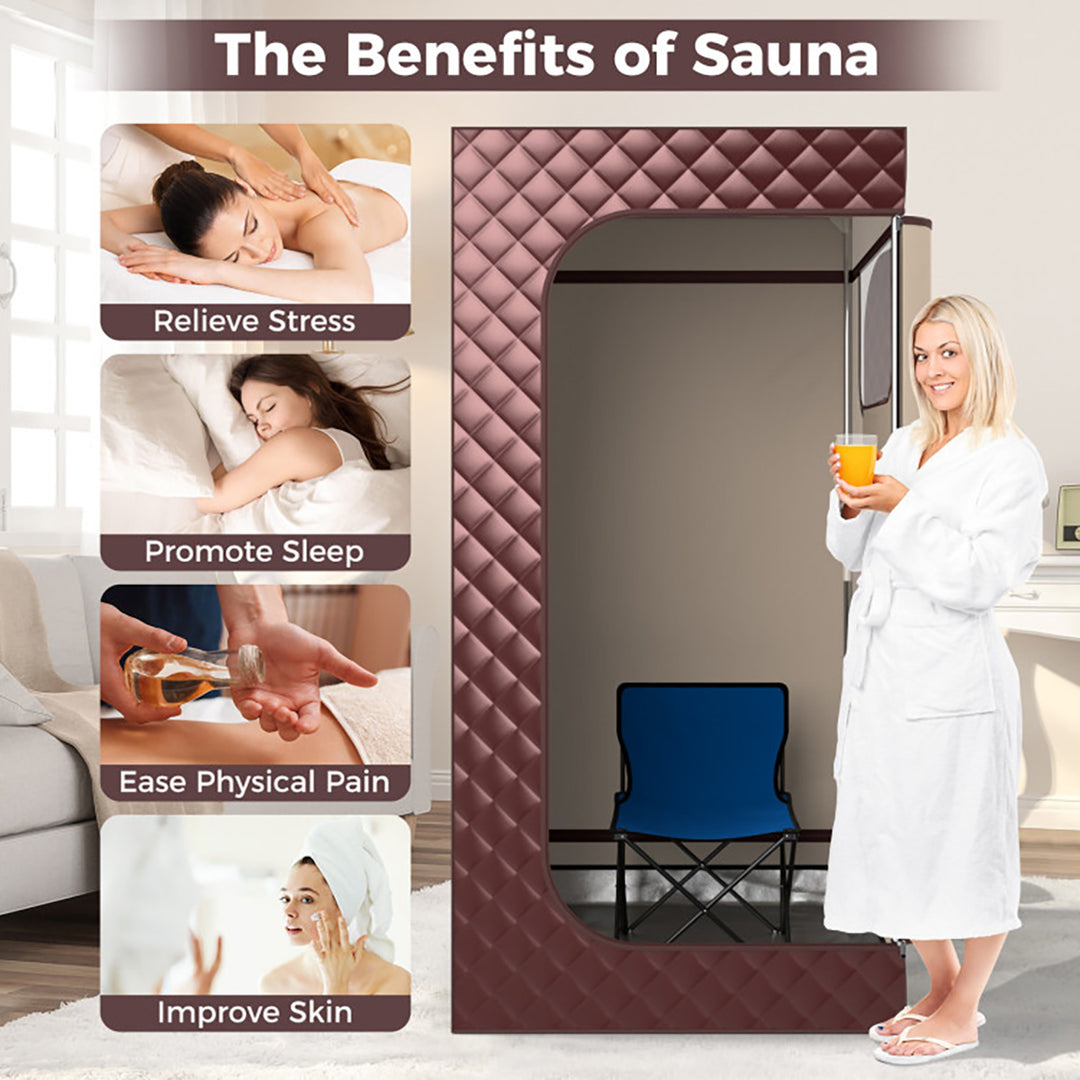 Portable Steam Sauna | Full Body Home Sauna | Sharper Image