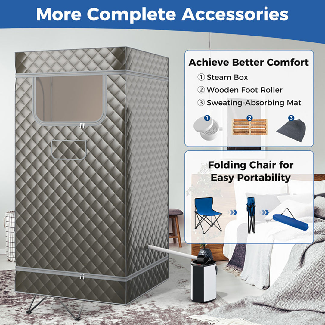 Portable Steam Sauna | Full Body Home Sauna | Sharper Image