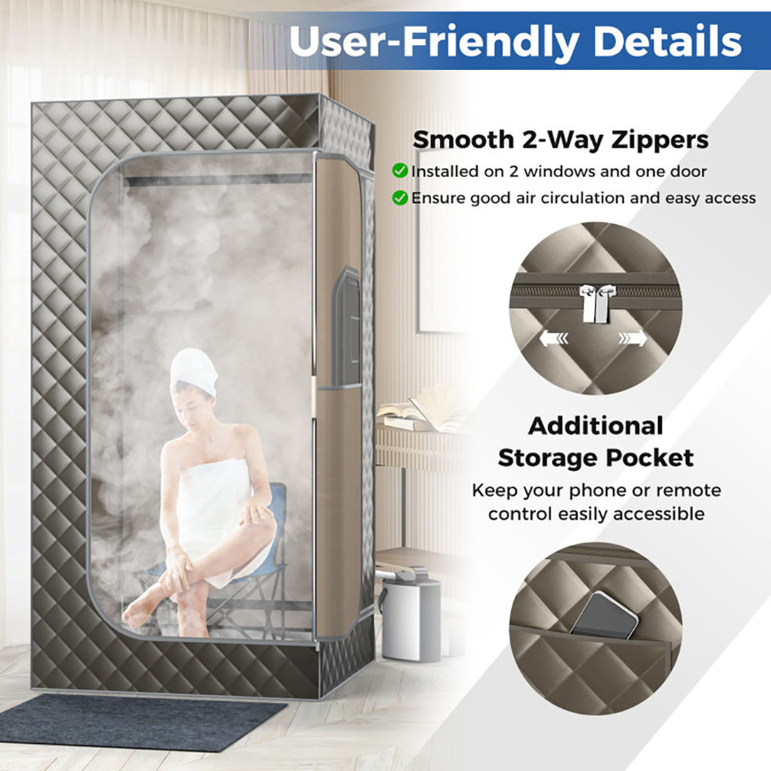 Portable Steam Sauna | Full Body Home Sauna | Sharper Image