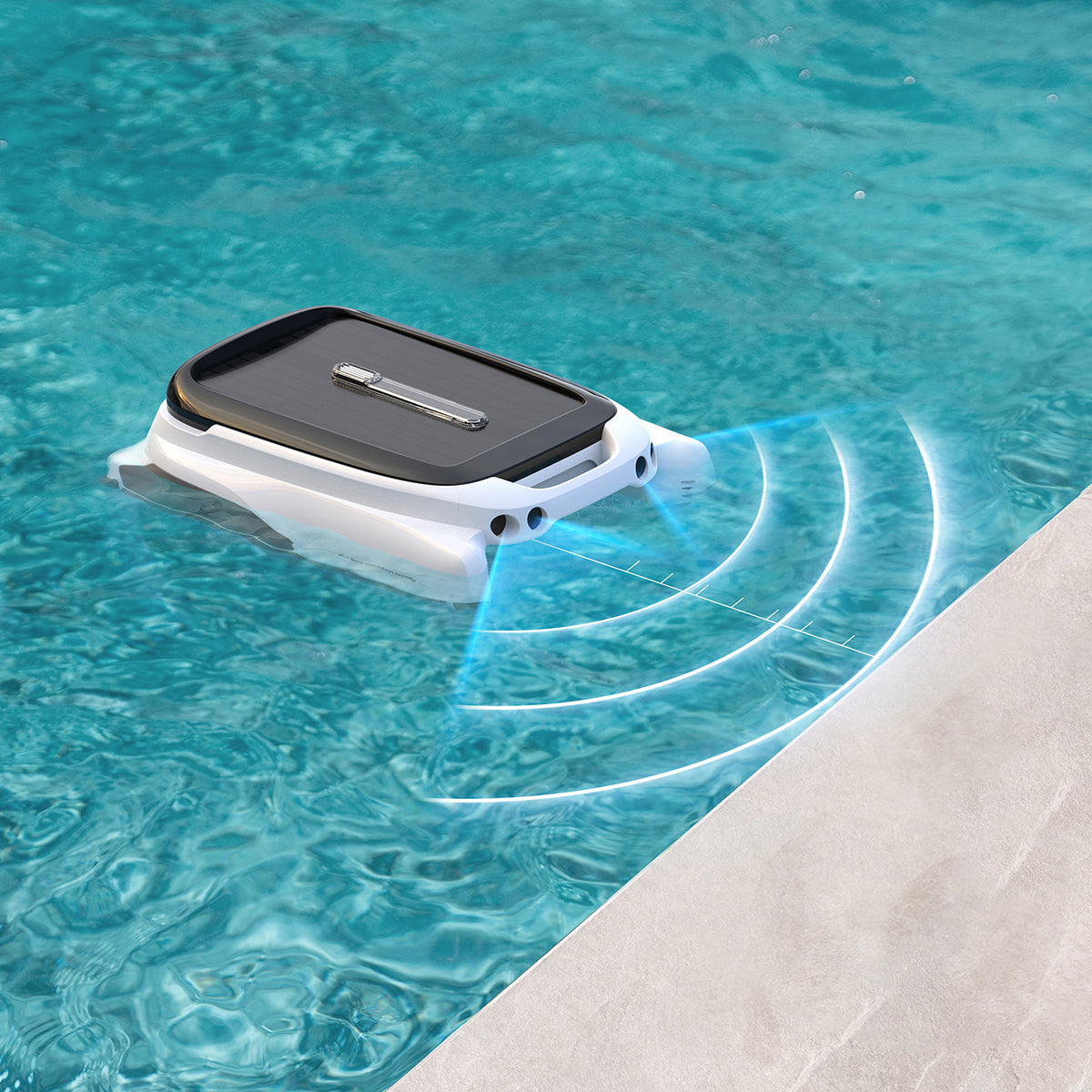 Solar Powered Robotic Pool Skimmer – Sharper Image