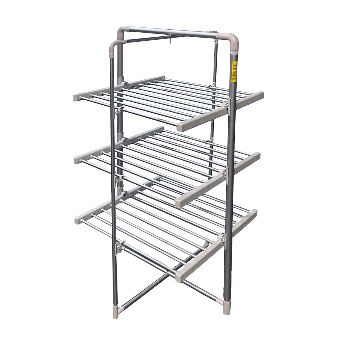 3-Tier Deluxe Heated Fold-Up Drying Rack – Sharper Image