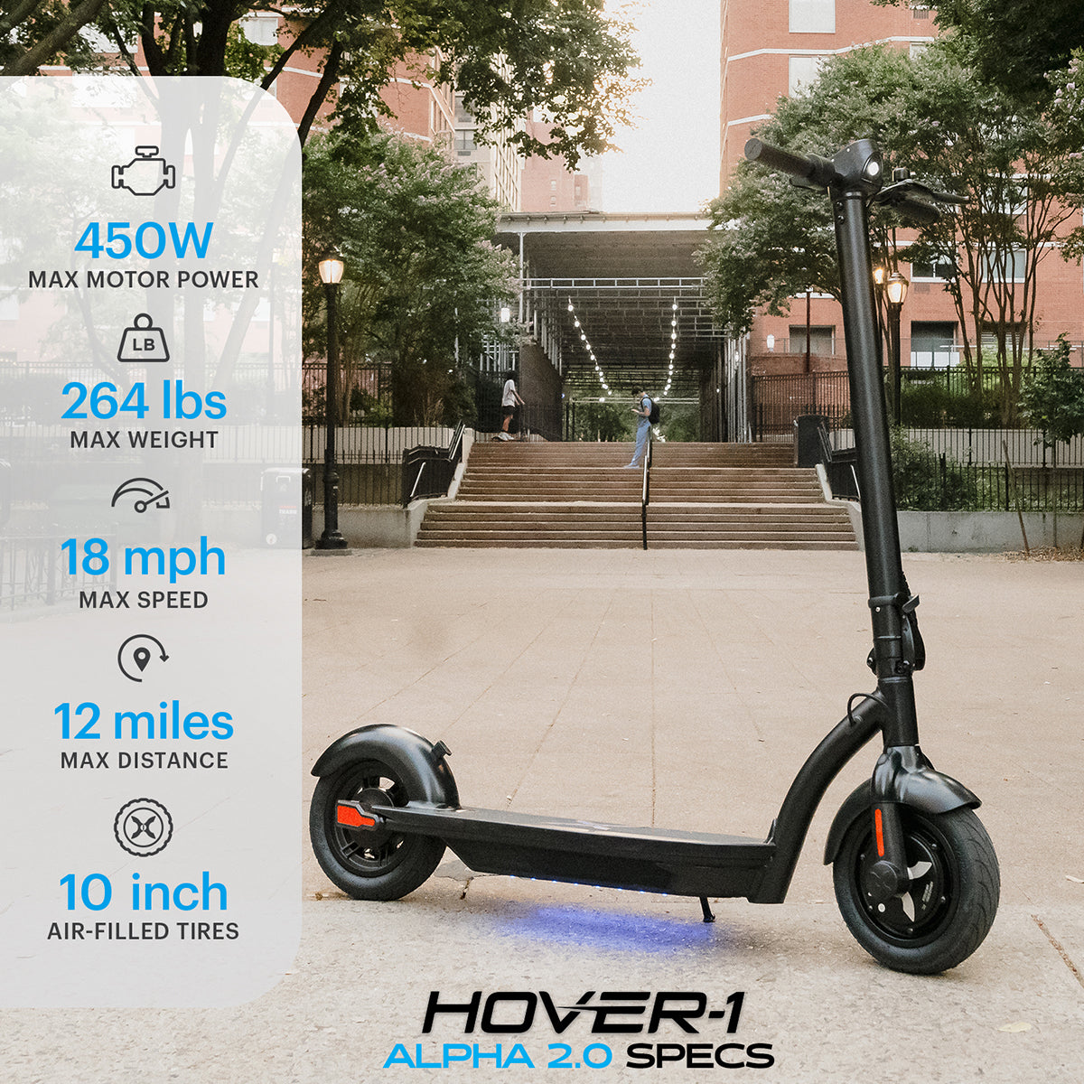 Foldable E-Scooter with 12-Mile Range – Sharper Image