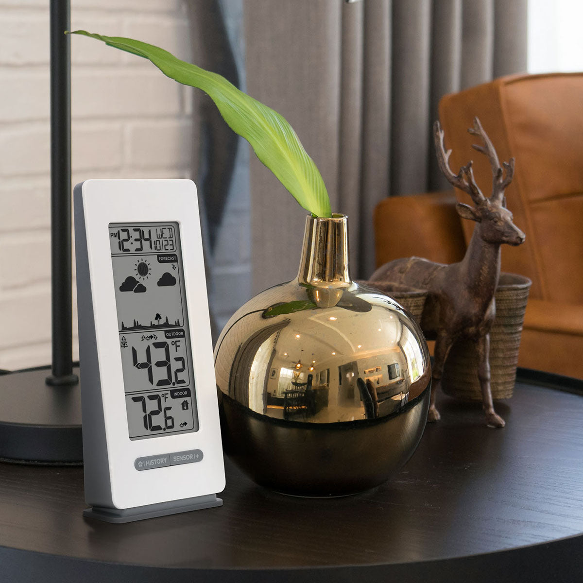 Wireless Forecast Station | Indoor Outdoor Weather | Sharper Image