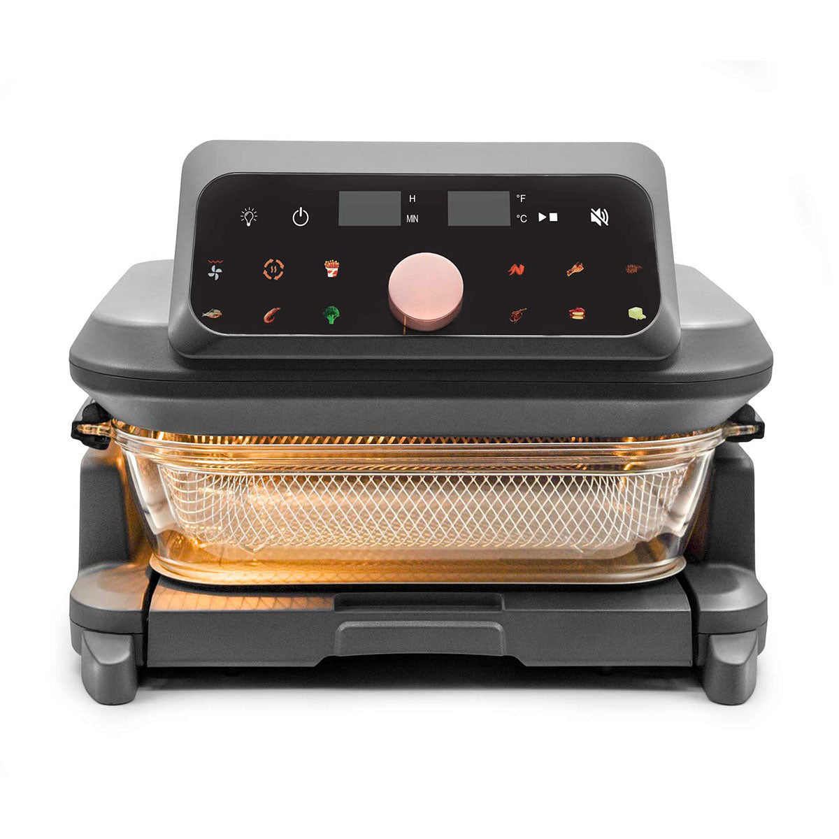 Touch IQ 6QT Glass Container Air Fryer – Sharper Image