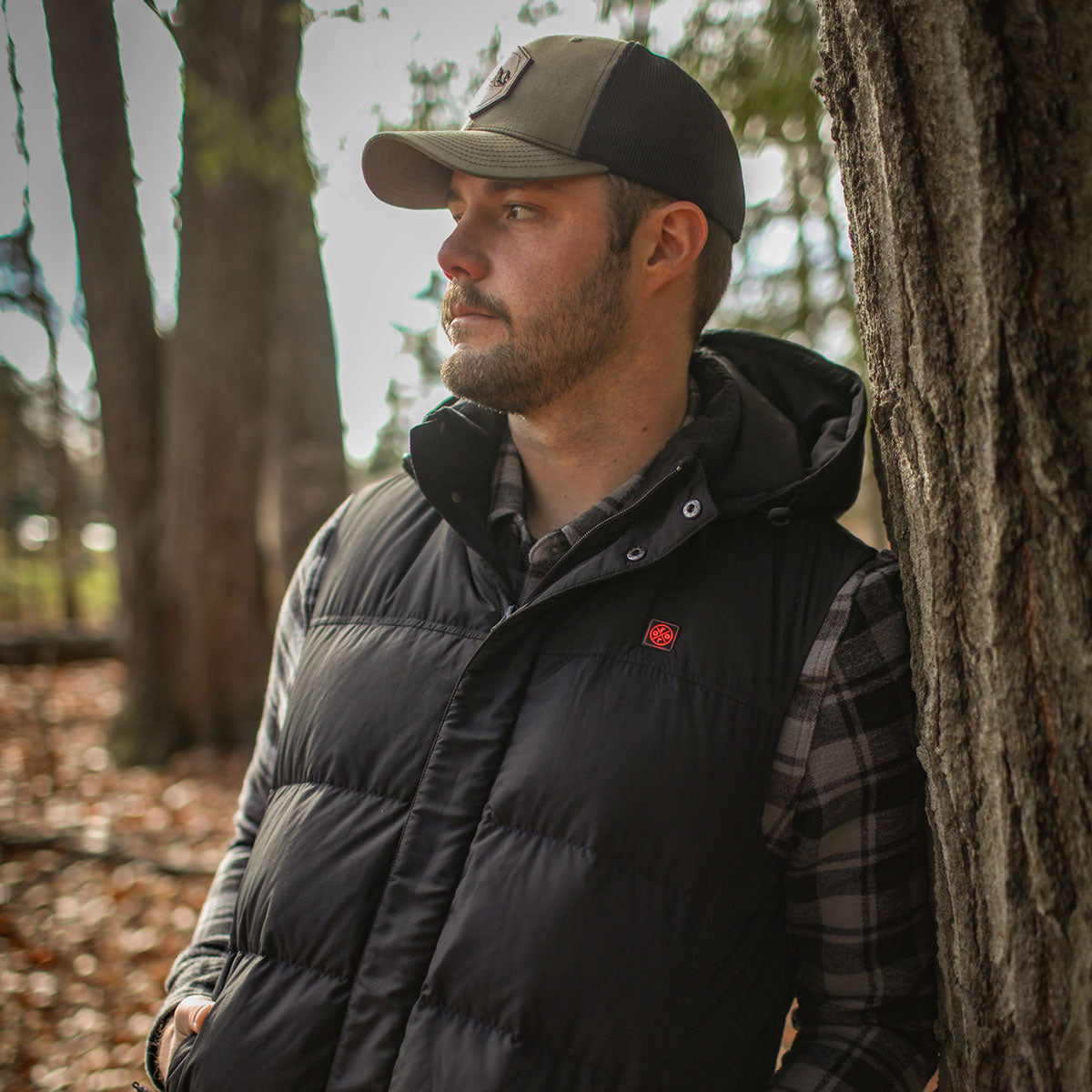 Men's Heated Down Vest – Sharper Image