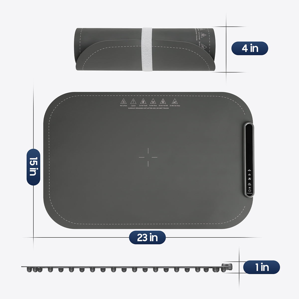 Foldable Food Warming Mat | Warming Tray | Sharper Image