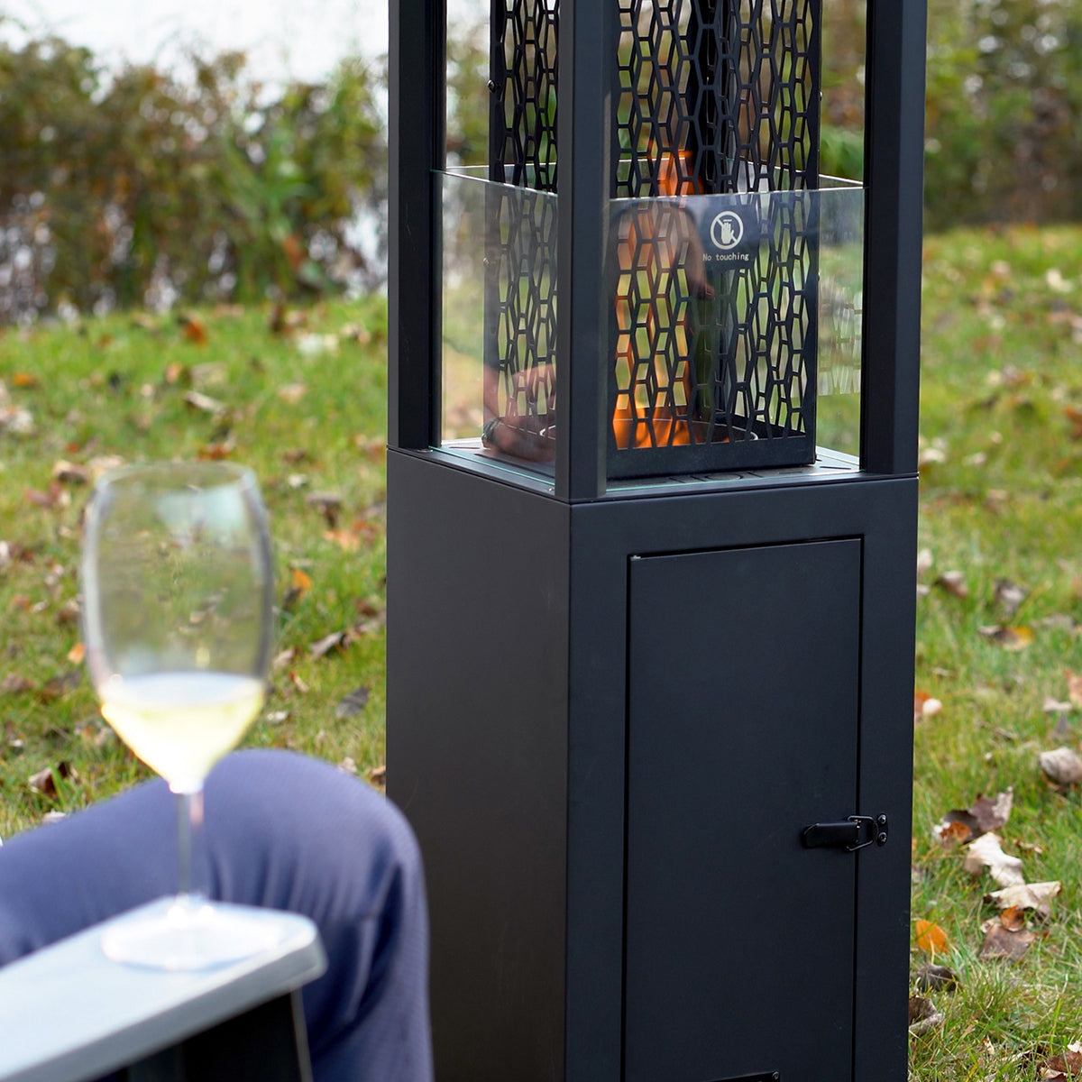 Outdoor Wood Pellet Patio Heater – Sharper Image