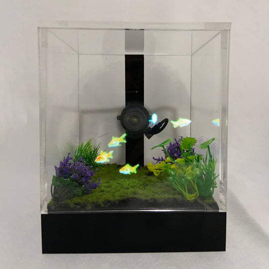 3D Hologram Fish Tank | Virtual Aquarium Display | Sharper Image