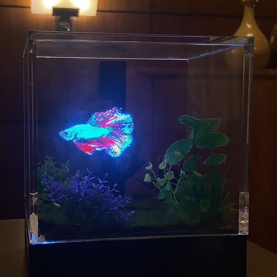 3D Hologram Fish Tank | Virtual Aquarium Display | Sharper Image
