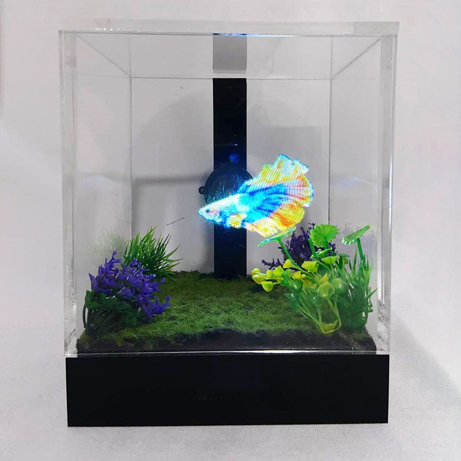3D Hologram Fish Tank | Virtual Aquarium Display | Sharper Image