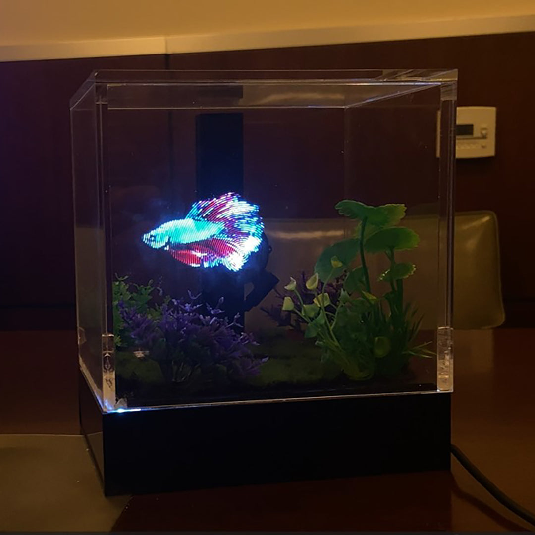 3D Hologram Fish Tank | Virtual Aquarium Display | Sharper Image