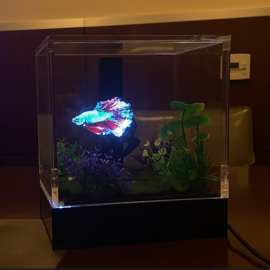 3D Hologram Fish Tank | Virtual Aquarium Display | Sharper Image