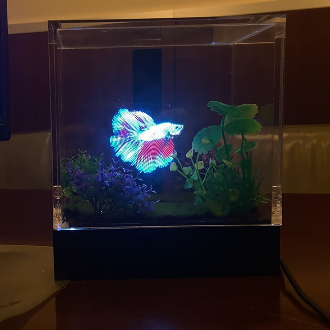3D Hologram Fish Tank | Virtual Aquarium Display | Sharper Image