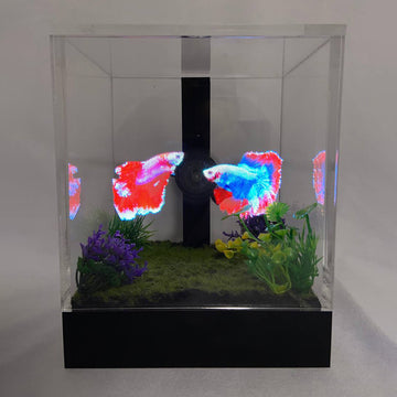 3D Hologram Fish Tank | Virtual Aquarium Display | Sharper Image