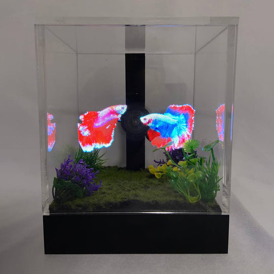 3D Hologram Fish Tank | Virtual Aquarium Display | Sharper Image