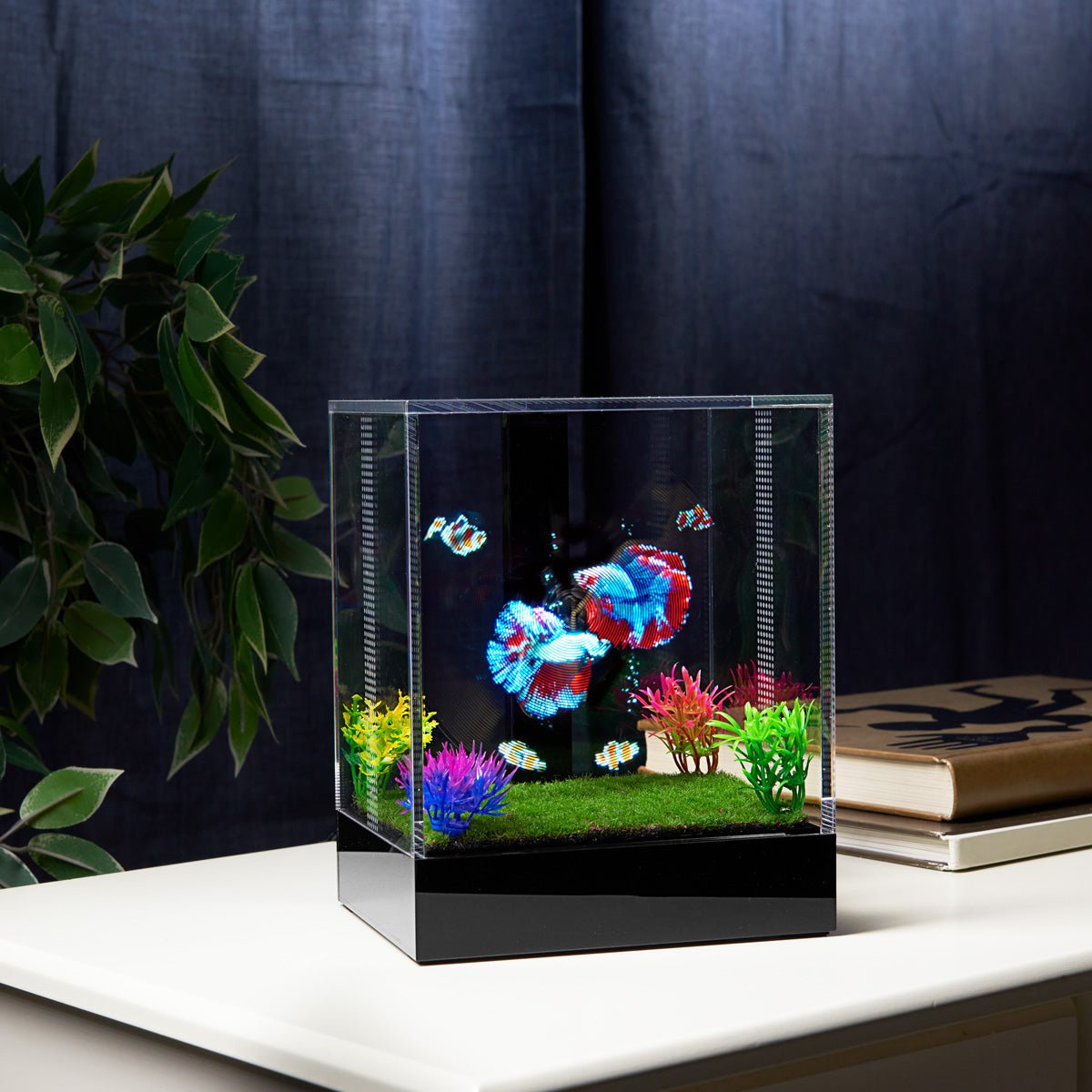 3D Hologram Fish Tank | Virtual Aquarium Display | Sharper Image