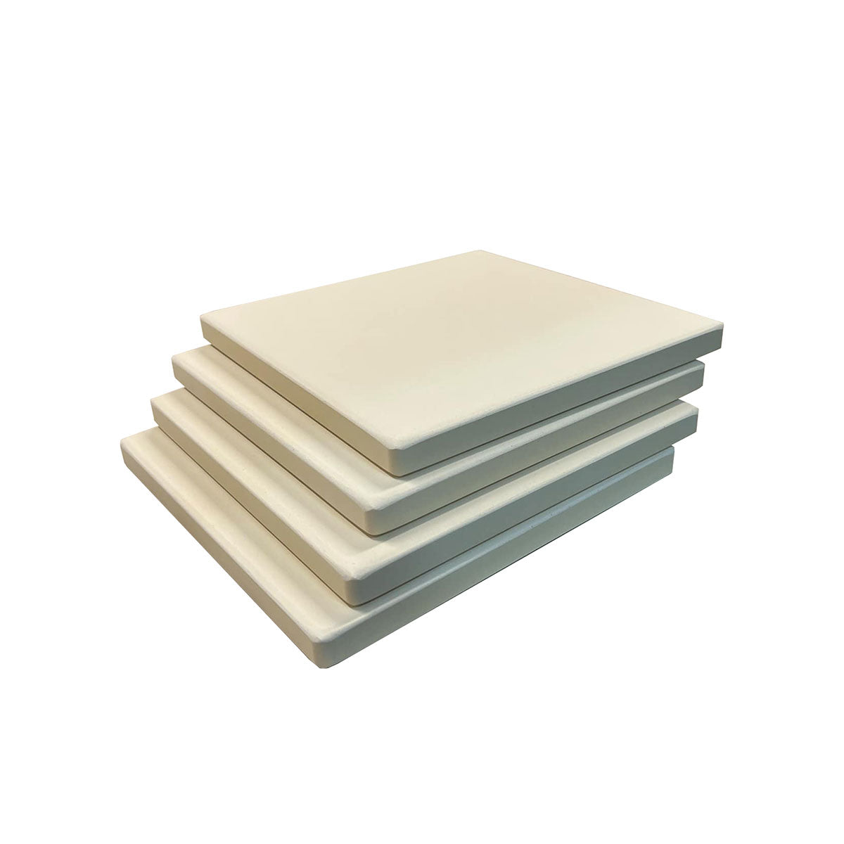 Cordierite Square Pizza Stone 4 Piece Set – Sharper Image