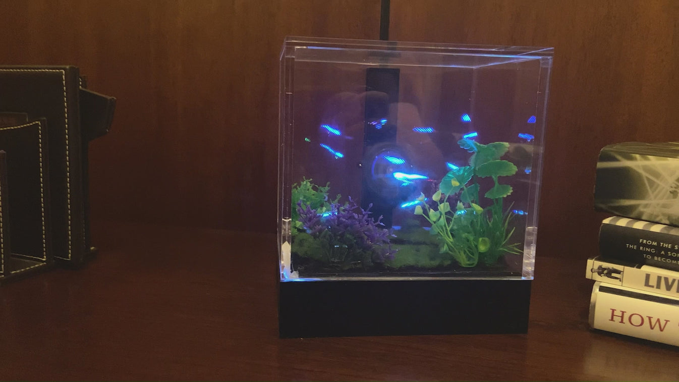 3D Hologram Fish Tank | Virtual Aquarium Display | Sharper Image